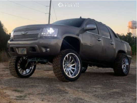 2007 Chevrolet Avalanche with 24x12 -44 Hardcore Offroad Hc15 and 35/13 ...