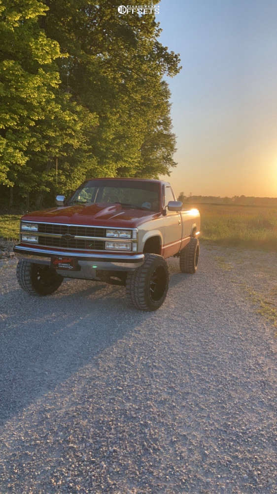 1993 Chevrolet K1500 with 20x12 -51 Vision Bomb and 33/12.5R20 Federal ...