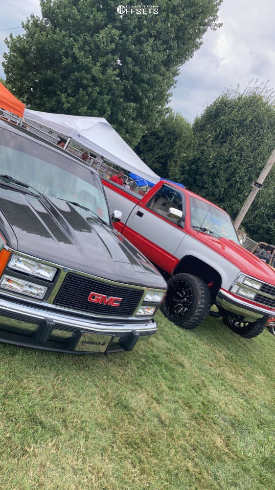1993 Chevrolet K1500 with 20x12 -51 Vision Bomb and 33/12.5R20 Federal ...