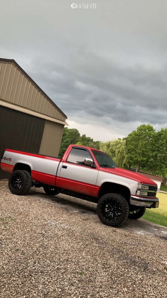 1993 Chevrolet K1500 with 20x12 -51 Vision Bomb and 33/12.5R20 Federal ...