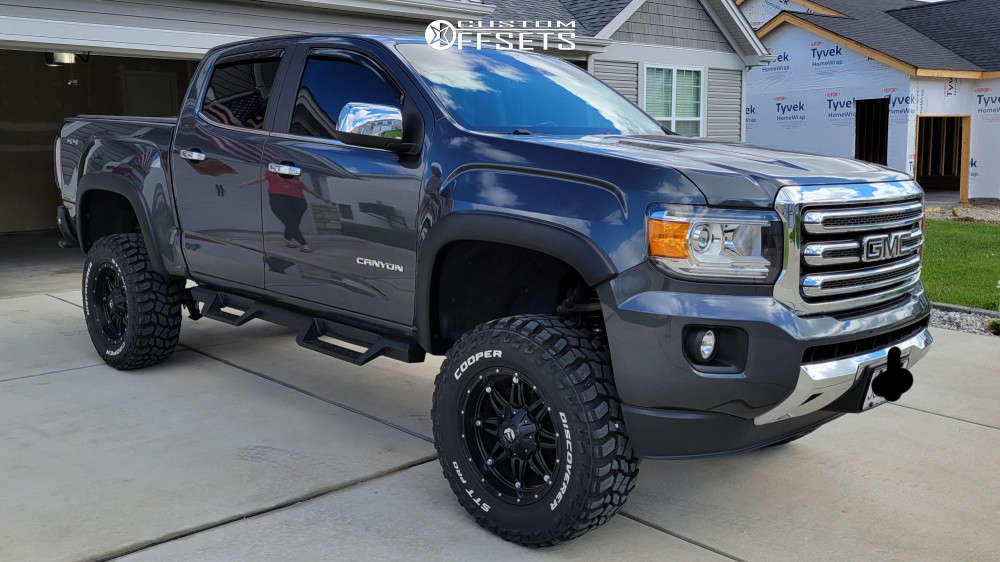 2016 GMC Canyon with 18x9 1 Fuel Hostage and 33/11.5R18 Cooper ...