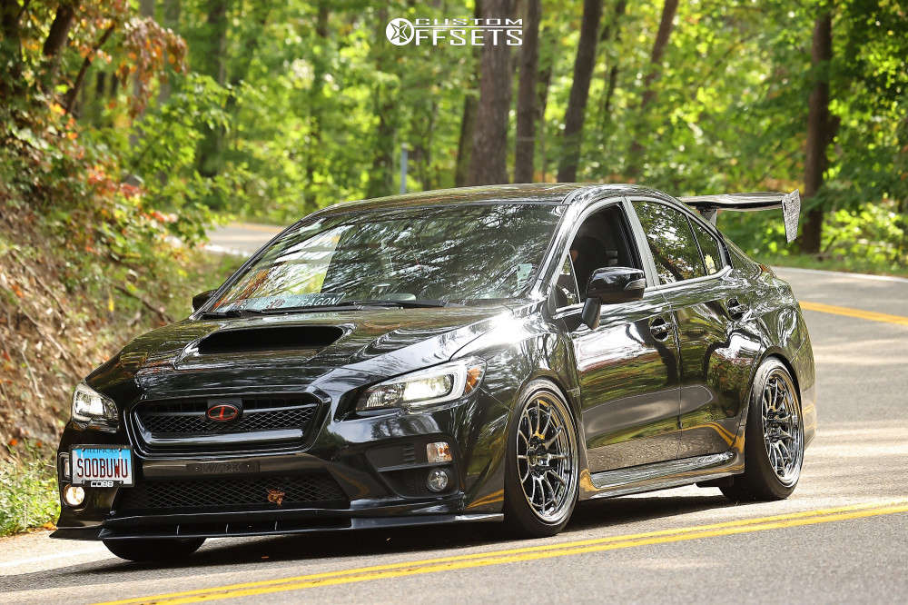 2017 Subaru WRX with 18x9.5 35 JNC Jnc033 and 245/40R18 Dunlop Sport ...