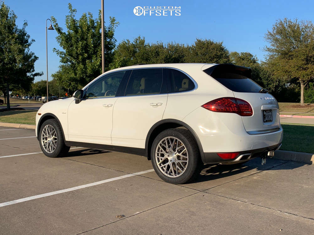 2014 Porsche Cayenne with 20x9 45 Rohana Rfx10 and 275/45R20 Vercelli ...
