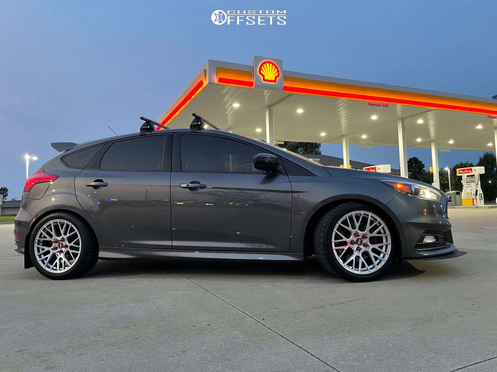 2015 Ford Focus with 18x8.5 30 ESR Rf11 and 245/40R18 BFGoodrich Sport ...