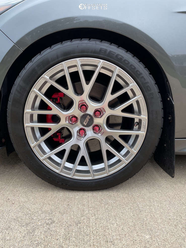 2015 Ford Focus with 18x8.5 30 ESR Rf11 and 245/40R18 BFGoodrich Sport ...