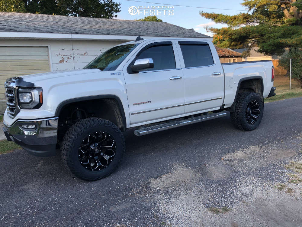 2017 GMC Sierra 1500 with 20x10 -22 Fuel Assault and 35/12.5R20 Mickey ...