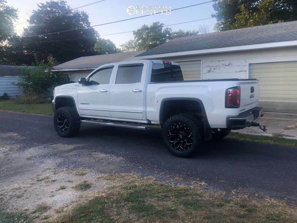2017 GMC Sierra 1500 with 20x10 -22 Fuel Assault and 35/12.5R20 Mickey ...