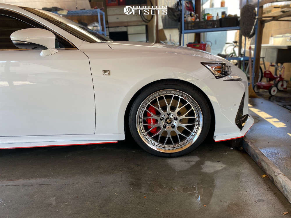 2020 Lexus IS350 with 19x8.5 28 Work Vs Xx and 225/40R19 Continental ...
