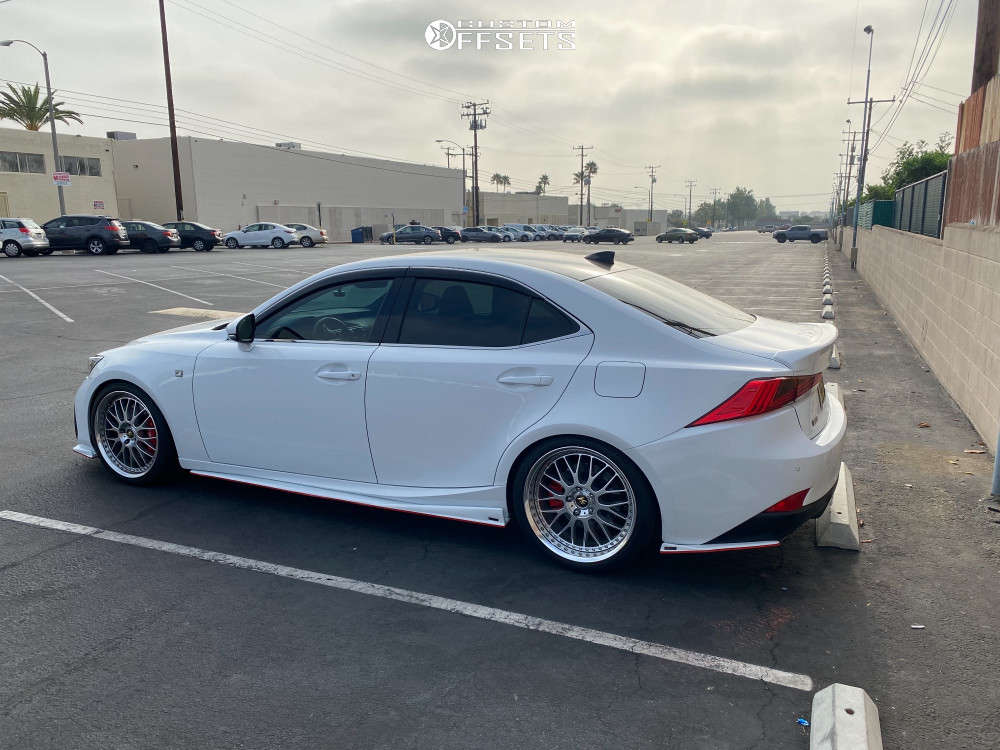 2020 Lexus IS350 with 19x8.5 28 Work Vs Xx and 225/40R19 Continental ...