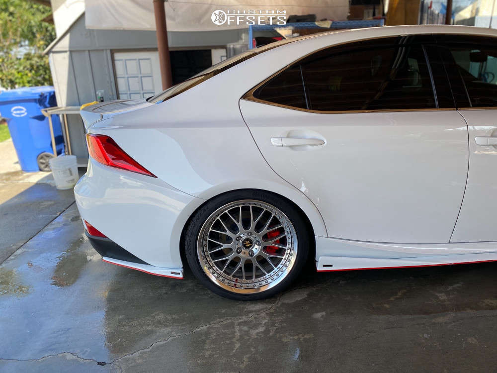 2020 Lexus IS350 with 19x8.5 28 Work Vs Xx and 225/40R19 Continental ...