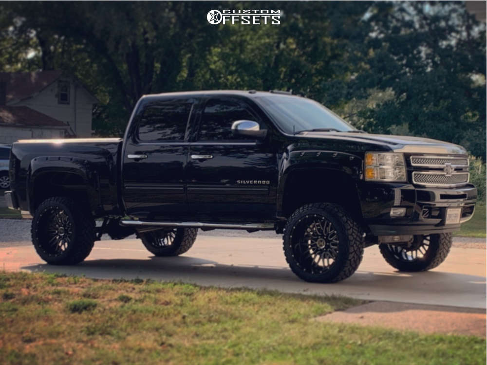 2013 Chevrolet Silverado 1500 with 22x12 -44 Hardcore Offroad Hc19 and ...