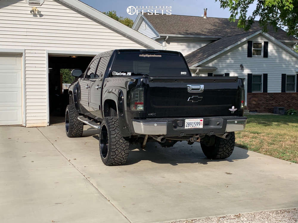 2013 Chevrolet Silverado 1500 with 22x12 -44 Hardcore Offroad Hc19 and ...