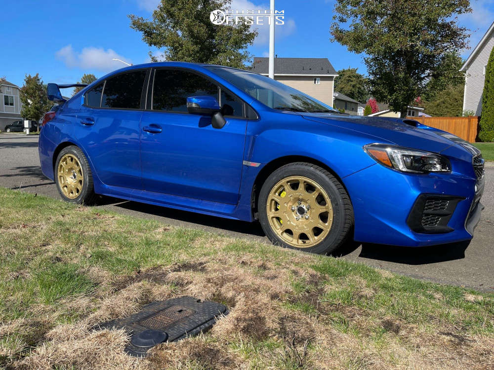 2020 Subaru WRX STI with 17x8 38 Method Mr502 and 235/45R17 Michelin ...
