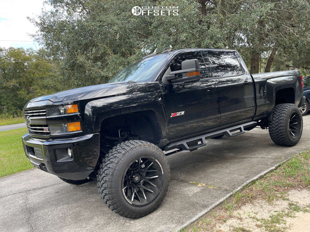 2016 Chevrolet Silverado 2500 HD with 22x14 -76 Dropstars 654bm and 37/ ...