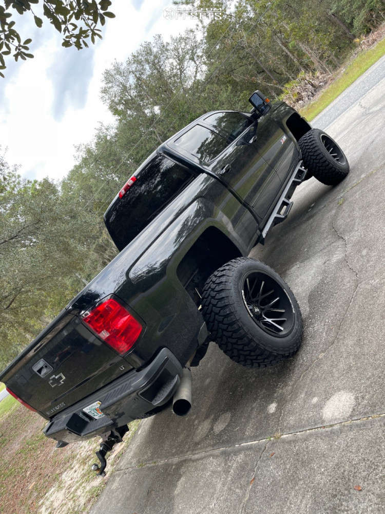 2016 Chevrolet Silverado 2500 HD with 22x14 -76 Dropstars 654bm and 37/ ...