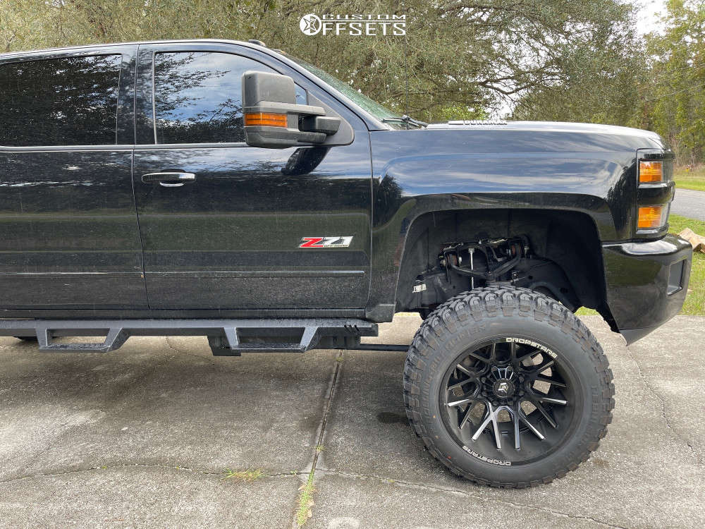 2016 Chevrolet Silverado 2500 HD with 22x14 -76 Dropstars 654bm and 37/ ...