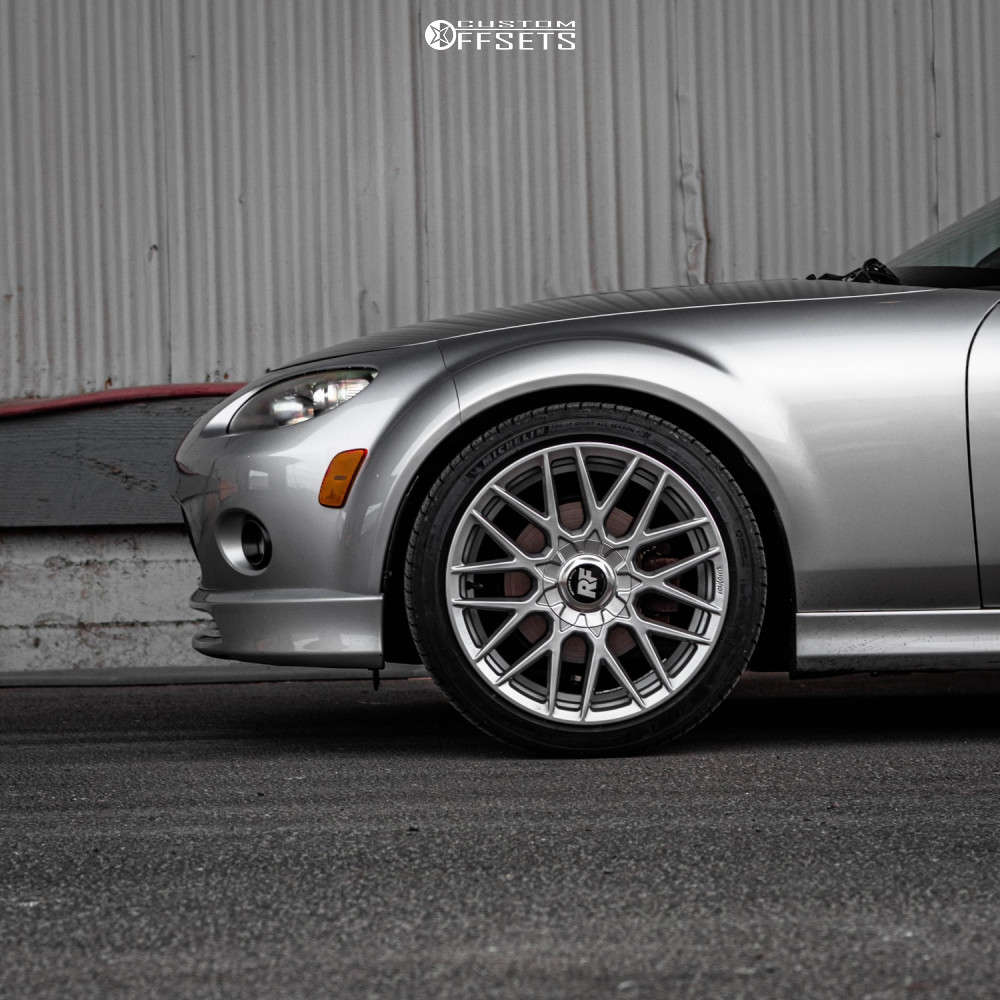 2008 Mazda MX-5 Miata with 18x8.5 45 Rotiform Rse and 235/45R18 ...