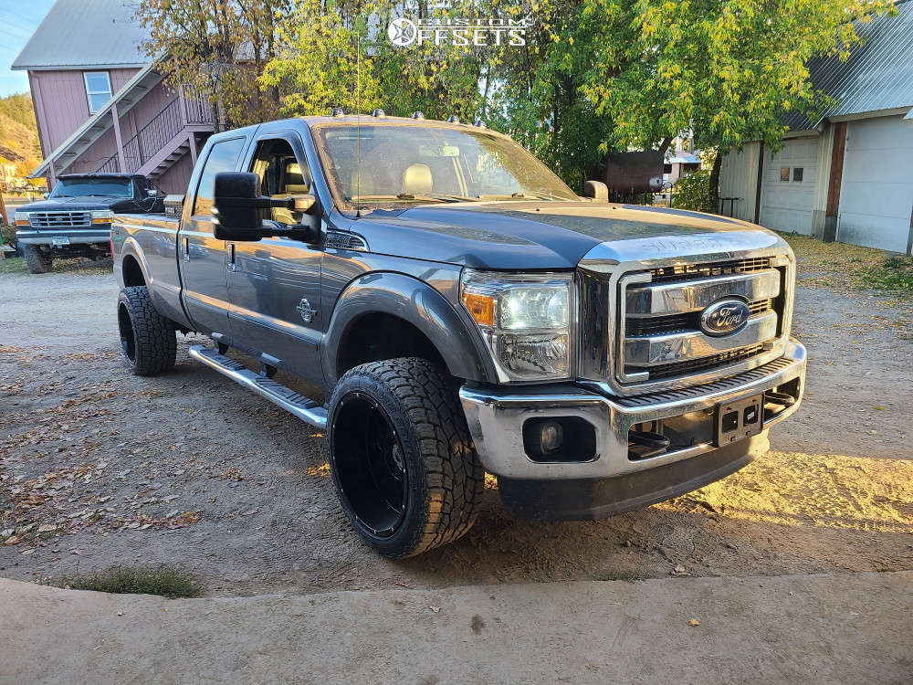 2011 Ford F-350 Super Duty with 22x12 -51 Vision Rocker and 33/12.5R22 ...