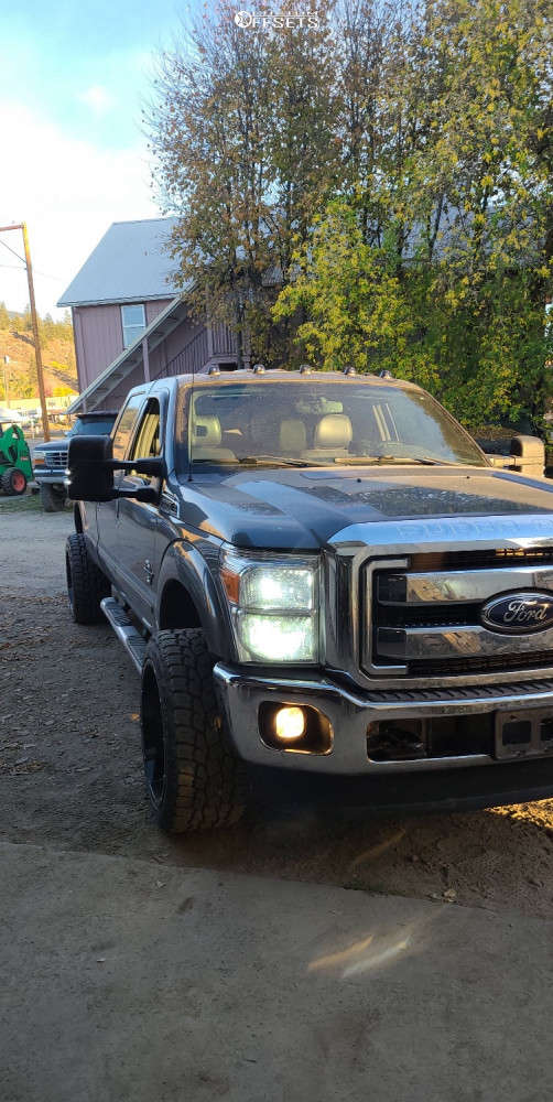 2011 Ford F-350 Super Duty with 22x12 -51 Vision Rocker and 33/12.5R22 ...