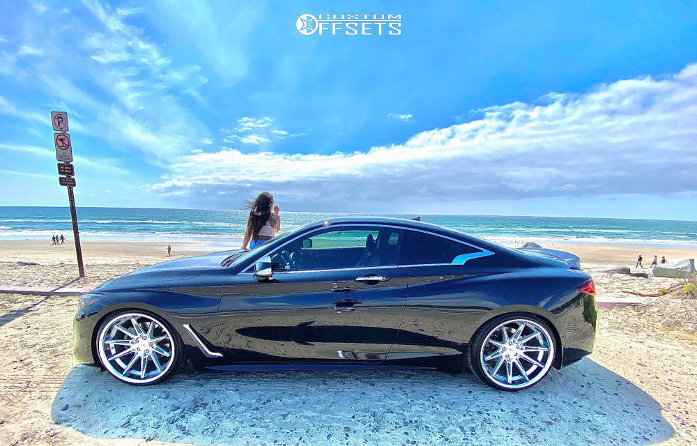 2017 INFINITI Q60 with 20x10.5 25 Ferrada CM2 and 235/35R20 Delinte D7 ...
