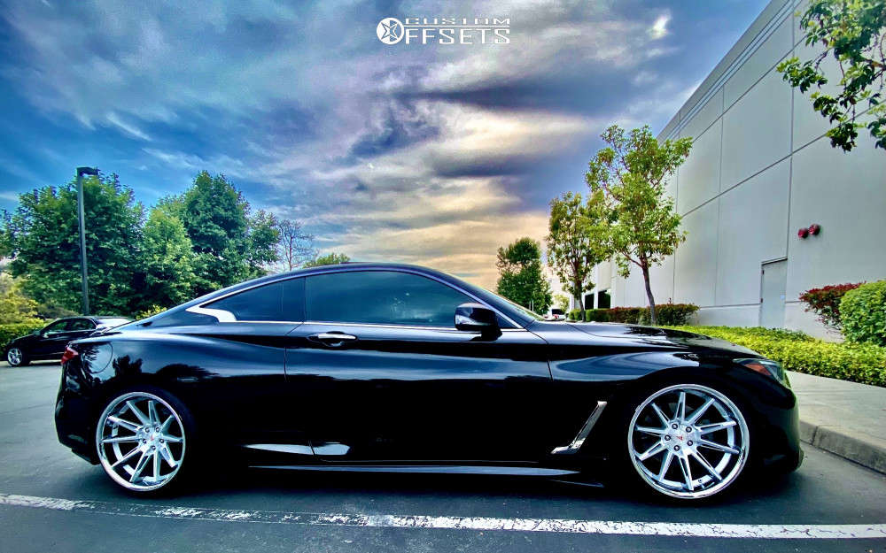 2017 INFINITI Q60 with 20x10.5 25 Ferrada CM2 and 235/35R20 Delinte D7 ...