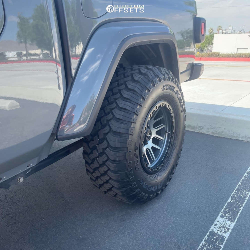 2021 Jeep Gladiator with 17x9 -12 Vision Nemesis and 35/12.5R17 Falken ...