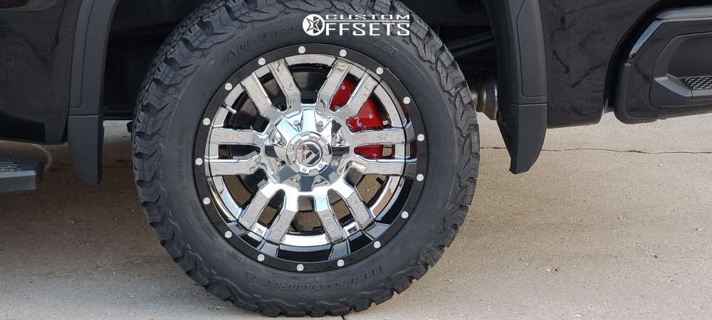 2021 GMC Sierra 1500 with 20x10 -18 Fuel Sledge D270 and 295/55R20 ...