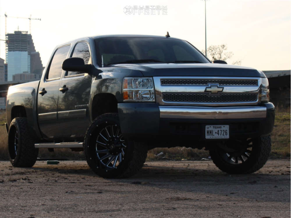 2008 Chevrolet Silverado 1500 with 22x12 -51 Xtreme Force Twist and 33/ ...