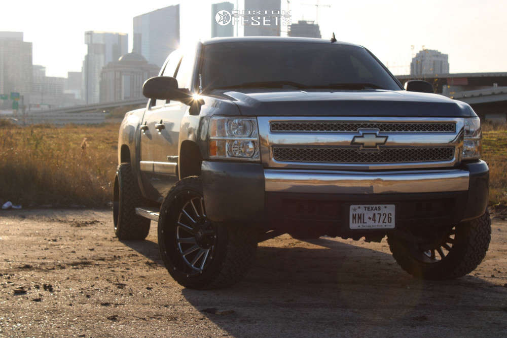 2008 Chevrolet Silverado 1500 with 22x12 -51 Xtreme Force Twist and 33/ ...