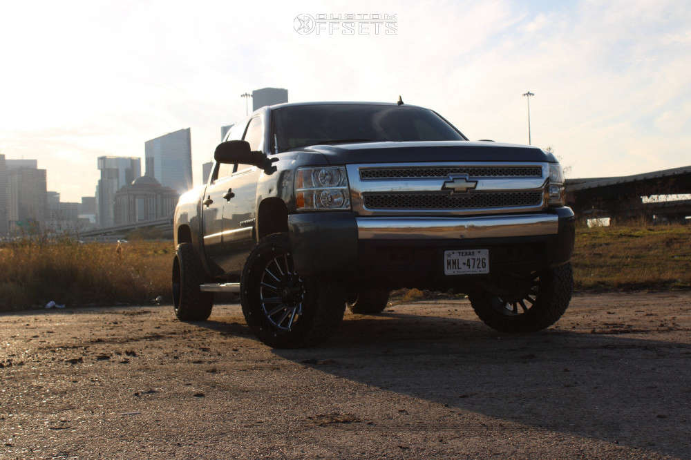 2008 Chevrolet Silverado 1500 with 22x12 -51 Xtreme Force Twist and 33/ ...