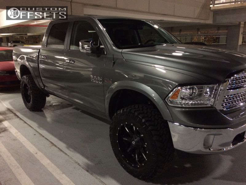 2013 Ram 1500 with 20x10 -19 Fuel Nutz and 35/12.5R20 Nitto Trail ...