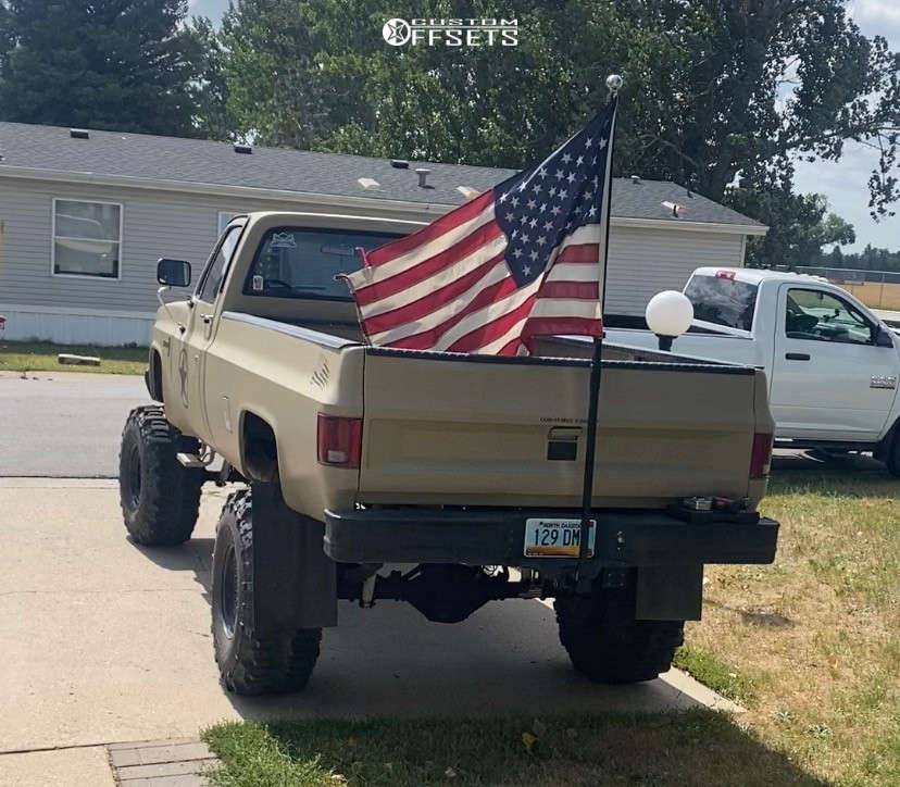 1984 Chevrolet K20 with 16.5x14 -89 Bart Wheels Super Trucker and 38/15 ...