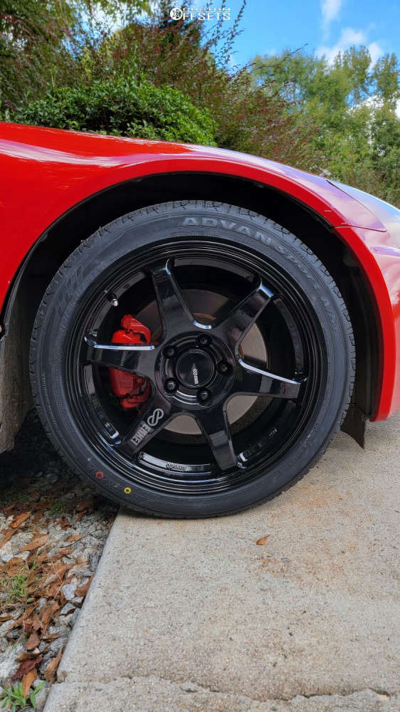 2001 Honda S2000 with 17x8 40 Enkei T6r and 215/45R17 Yokohama Advan ...