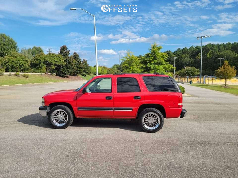 2001 Chevrolet Tahoe with 20x10 -18 Luxxx HD Lhd20 and 285/50R20 Nitto ...