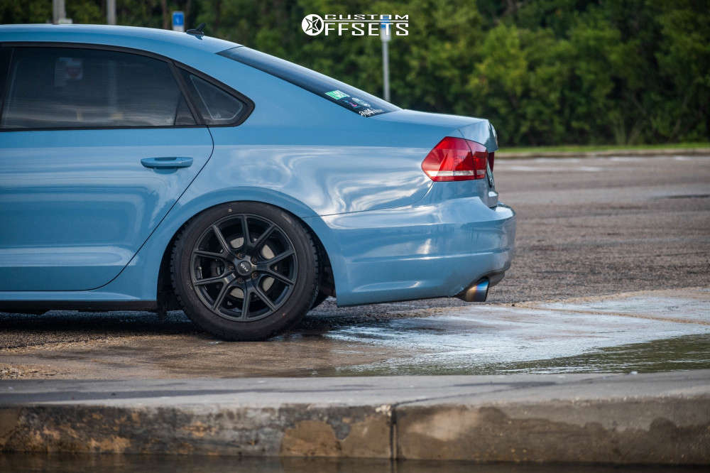 2014 Volkswagen Passat with 17x8 35 Voxx Lumi and 215/45R17 Sumitomo ...