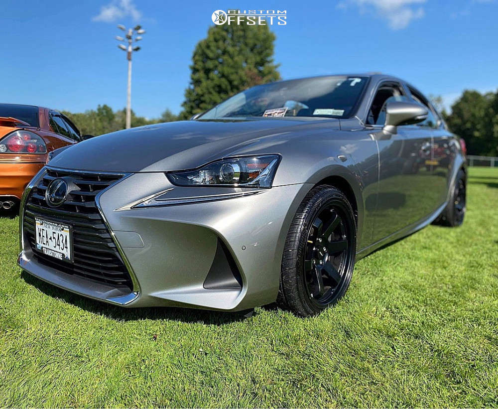 2017 Lexus IS350 with 18x9.5 38 AVID1 AV6 and 255/35R18 Ironman Imove ...