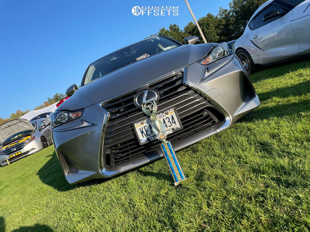 2017 Lexus IS350 with 18x9.5 38 AVID1 AV6 and 255/35R18 Ironman Imove ...