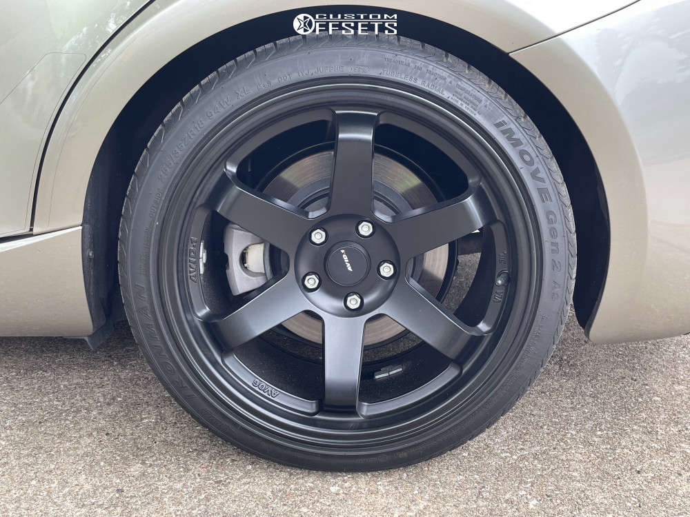 2017 Lexus IS350 with 18x9.5 38 AVID1 AV6 and 255/35R18 Ironman Imove ...