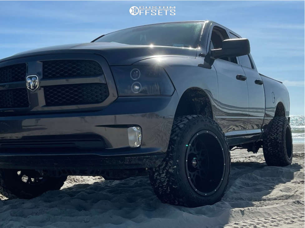 2016 Ram 1500 with 20x12 -55 Vision Rocker 412 and 33/12.5R20 Venom ...