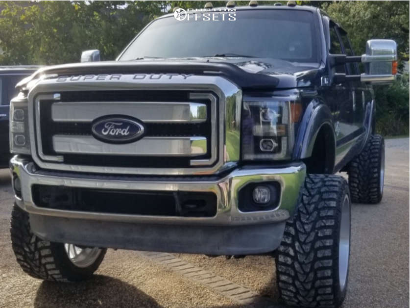 2012 Ford F-250 Super Duty with 24x14 -76 Cali Offroad Summit and 36/14 ...