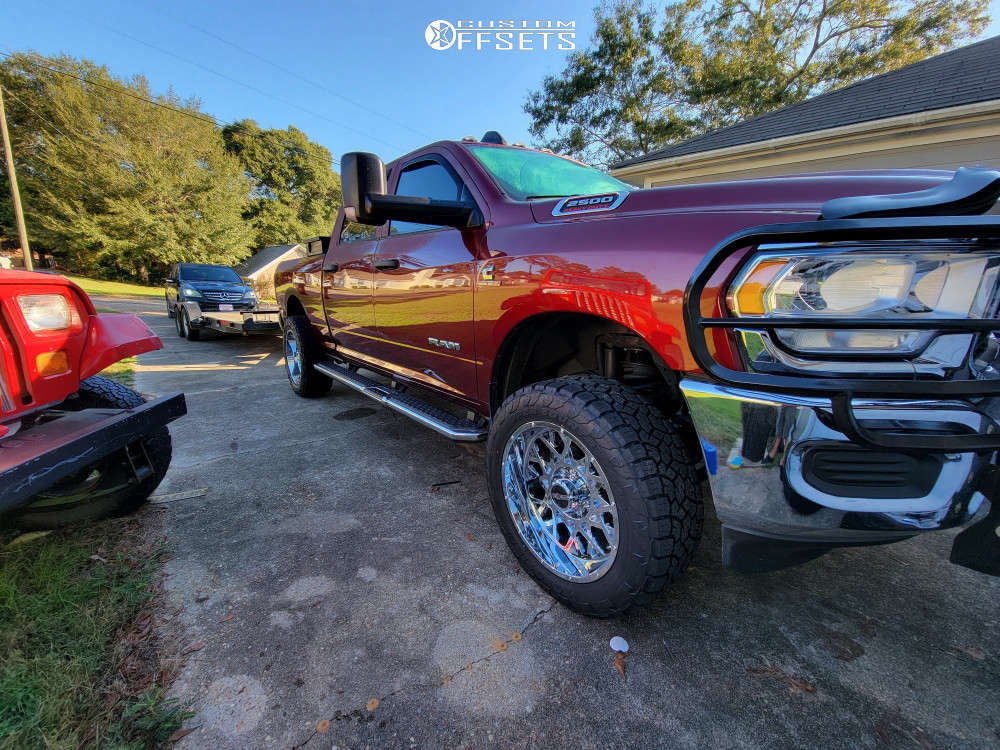 2021 Ram 2500 with 22x10 -19 Vision Rocker and 35/12.5R22 Toyo Tires ...