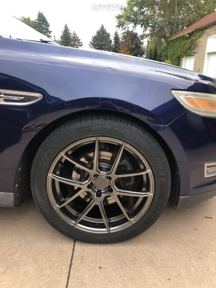 2011 Ford Taurus with 20x9 35 AVID1 SL02 and 255/45R20 Kumho Ecsta Pa51 ...
