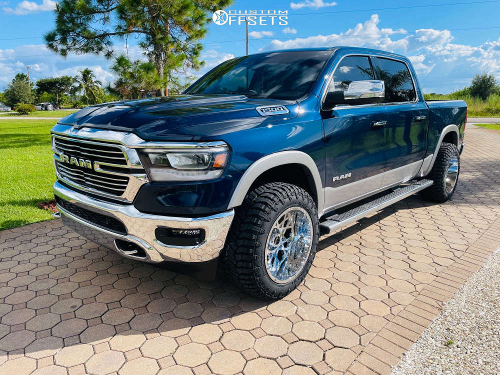 2021 Ram 1500 with 20x12 -51 Vision Rocker 412 and 33/12.5R20 Radar ...