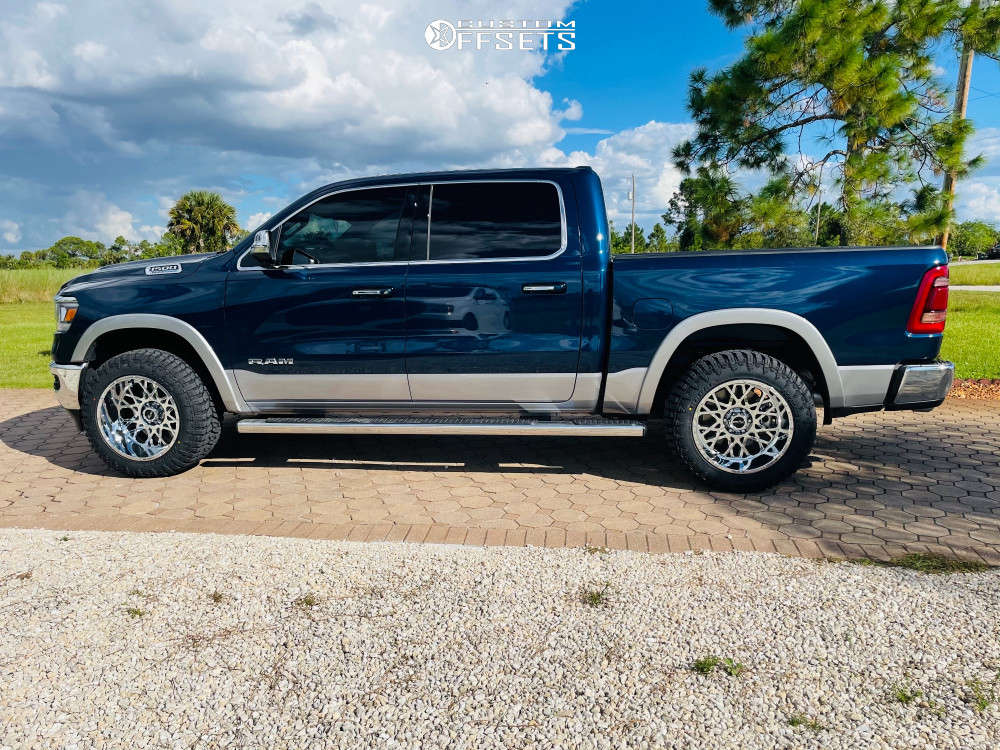 2021 Ram 1500 with 20x12 -51 Vision Rocker 412 and 33/12.5R20 Radar ...