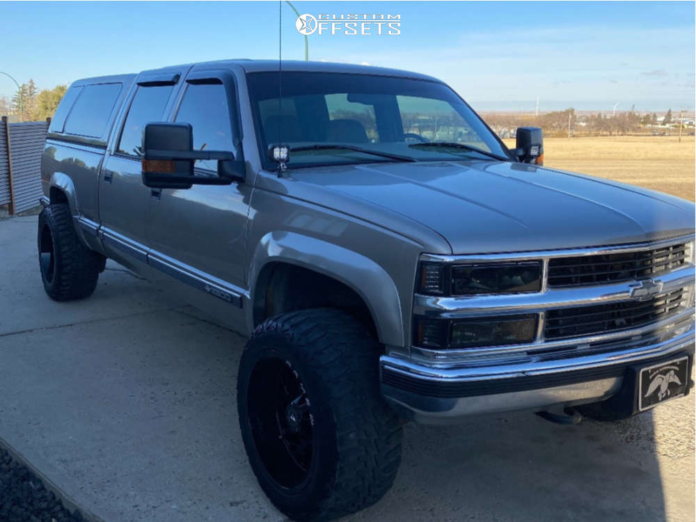 1999 Chevrolet K2500 with 20x12 -44 Armed Offroad Carnage and 33/12 ...