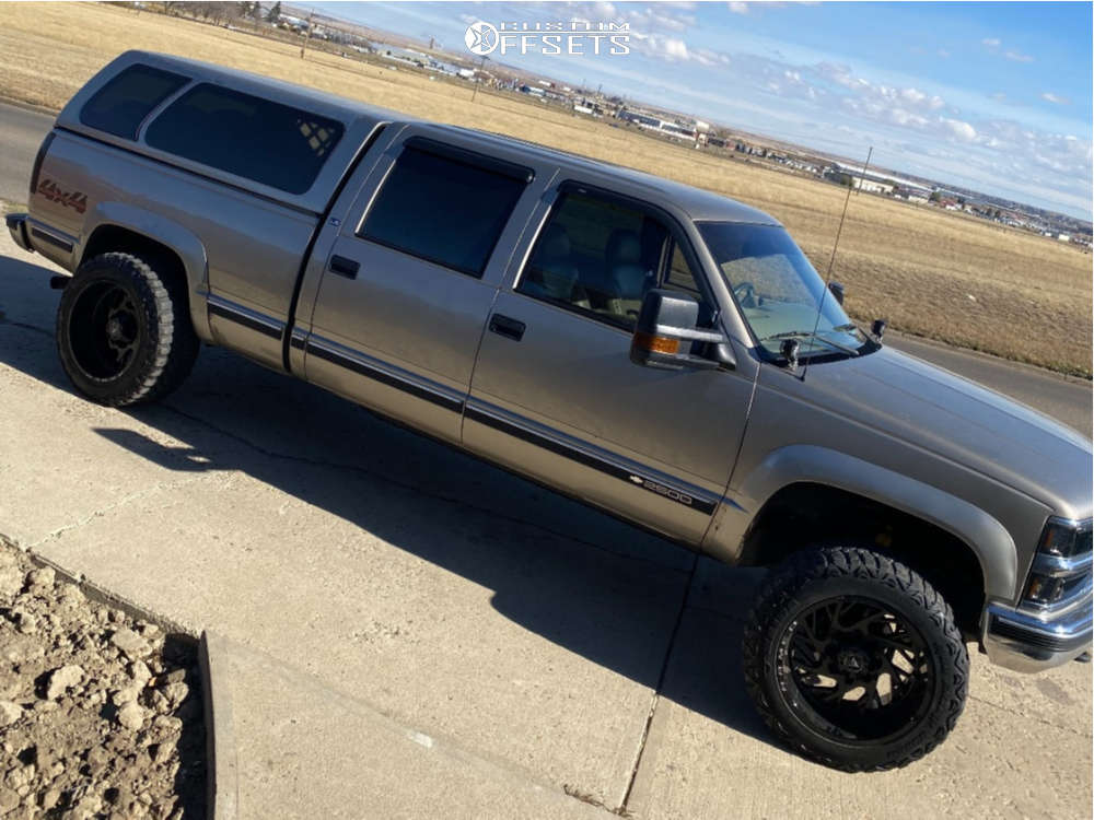 1999 Chevrolet K2500 with 20x12 -44 Armed Offroad Carnage and 33/12 ...