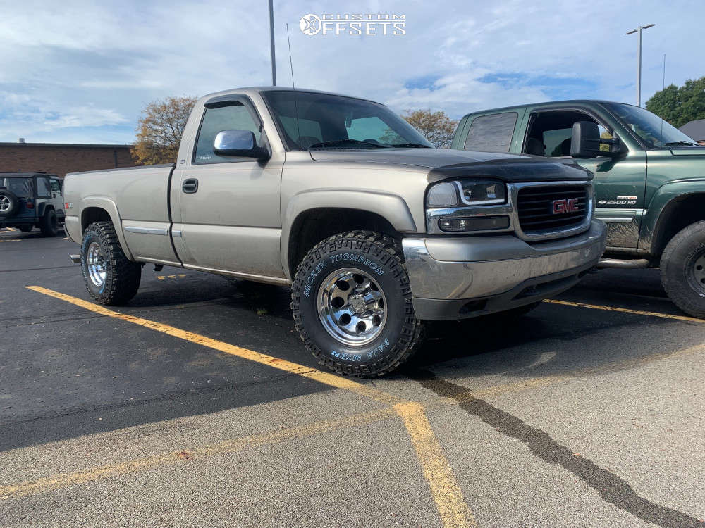 2002 GMC Sierra 1500 with 16x10 -25 Pro Comp Series 69 and 33/12.5R16 ...