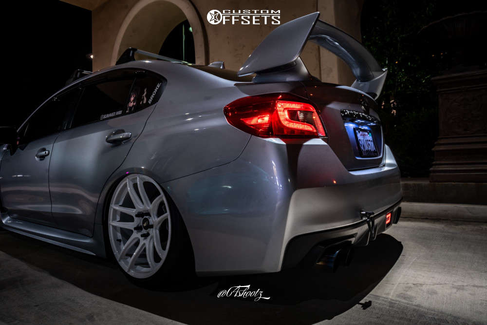 2021 Subaru WRX with 19x9.5 35 ESR Cs8 and 235/35R19 Firestone Firehawk ...