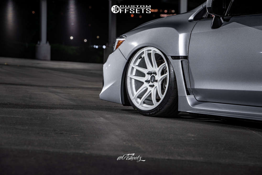 2021 Subaru WRX with 19x9.5 35 ESR Cs8 and 235/35R19 Firestone Firehawk ...