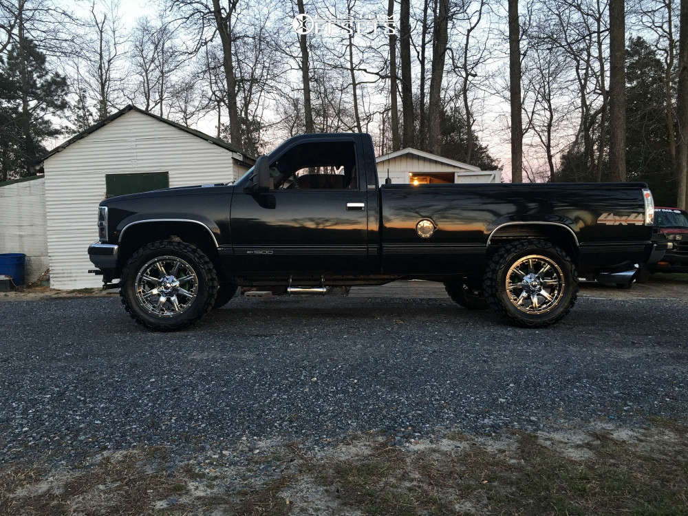 1993 Chevrolet K1500 with 20x12 -51 Vision Prowler 422 and 38/15.5R20 ...